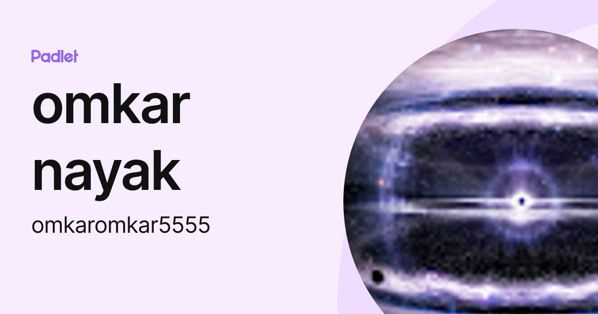 omkar nayak (omkaromkar5555) profile | Padlet