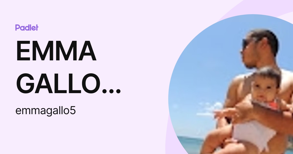 EMMA GALLO VALLECILLO (emmagallo5) profile | Padlet