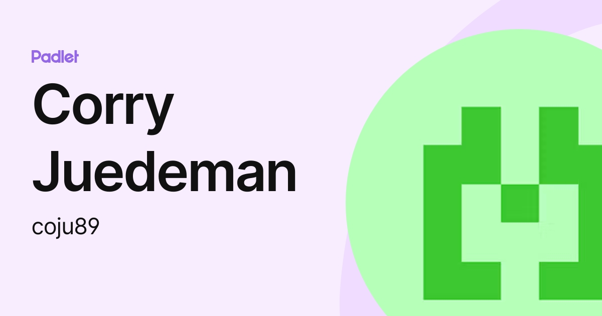 Corry Juedeman (coju89) profile | Padlet