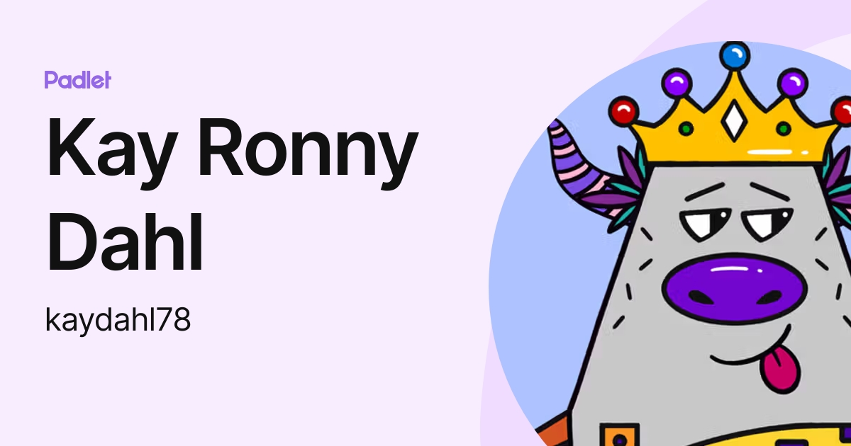 Kay Ronny Dahl (kaydahl78) profile | Padlet