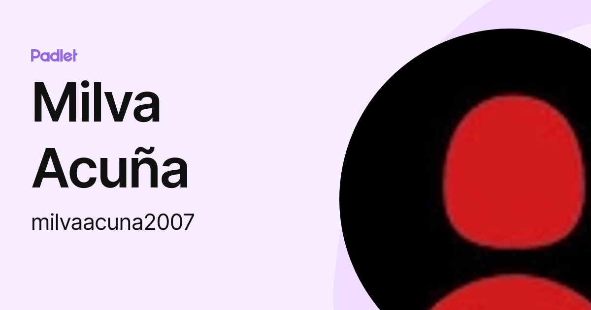 Milva Acuña (milvaacuna2007) profile | Padlet