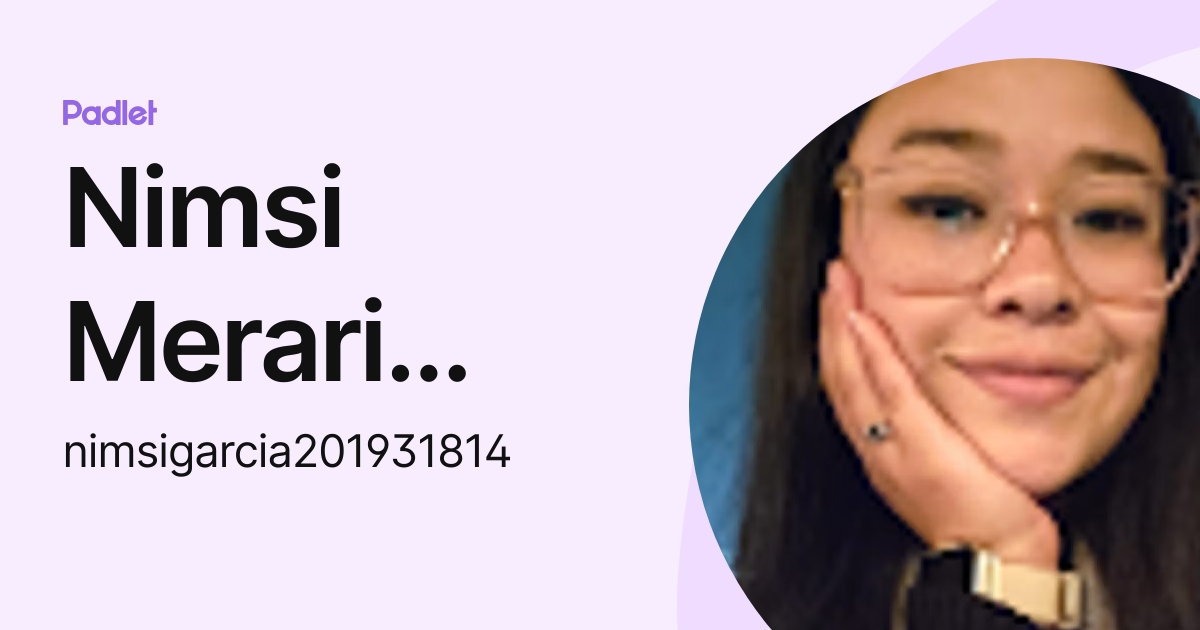 Nimsi Merari Garcia Chaj (nimsigarcia201931814) profile | Padlet