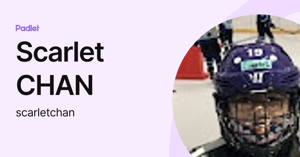 Scarlet CHAN (scarletchan) profile | Padlet