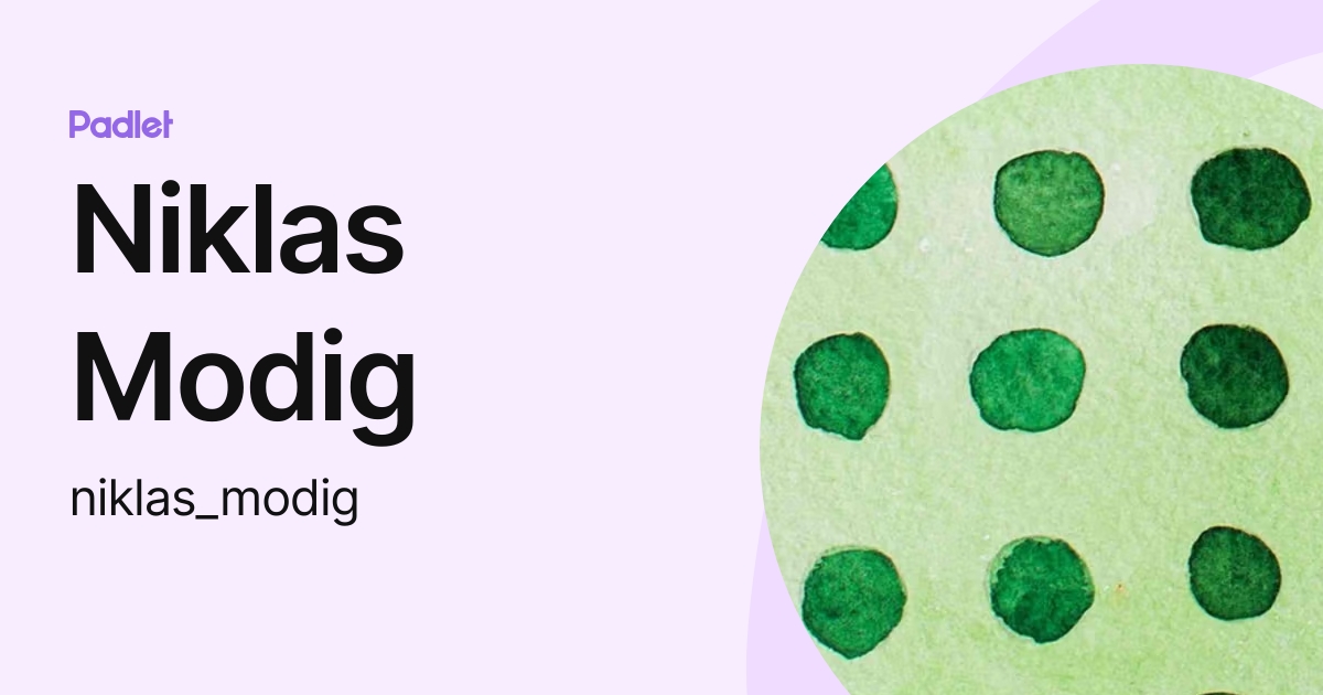 Niklas Modig (niklas_modig) profile | Padlet