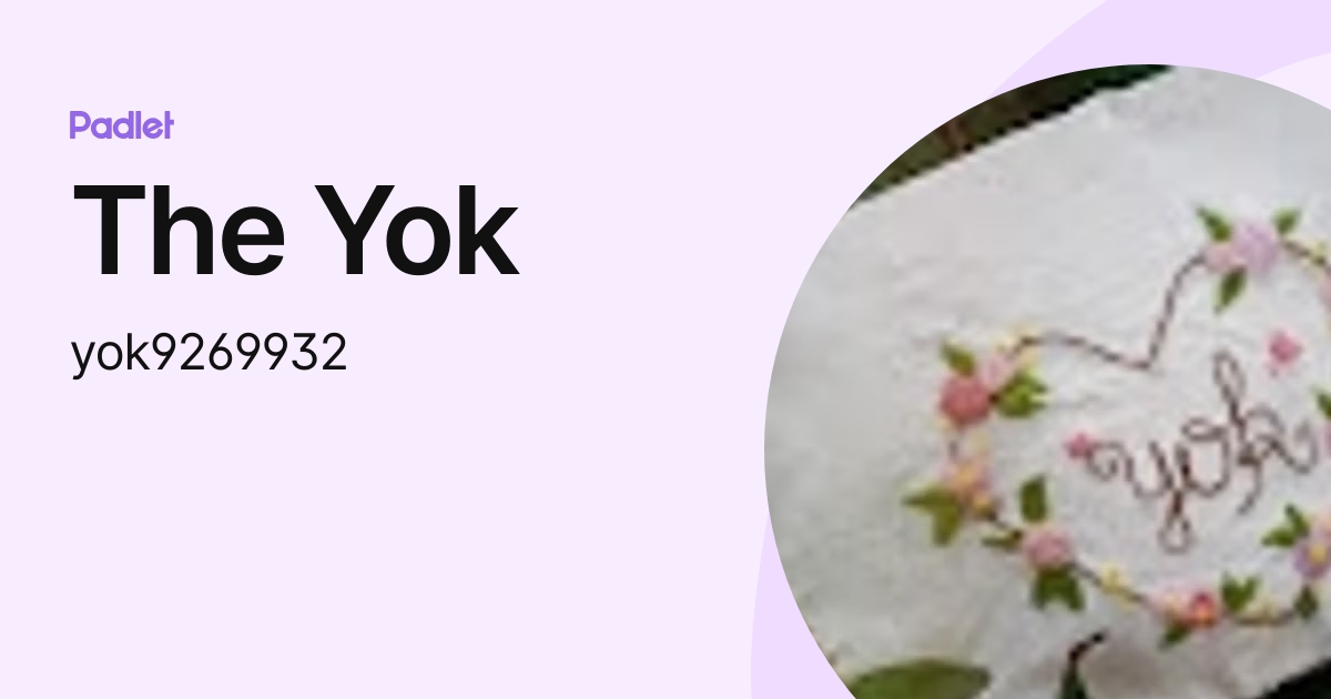 The Yok (yok9269932) profile | Padlet