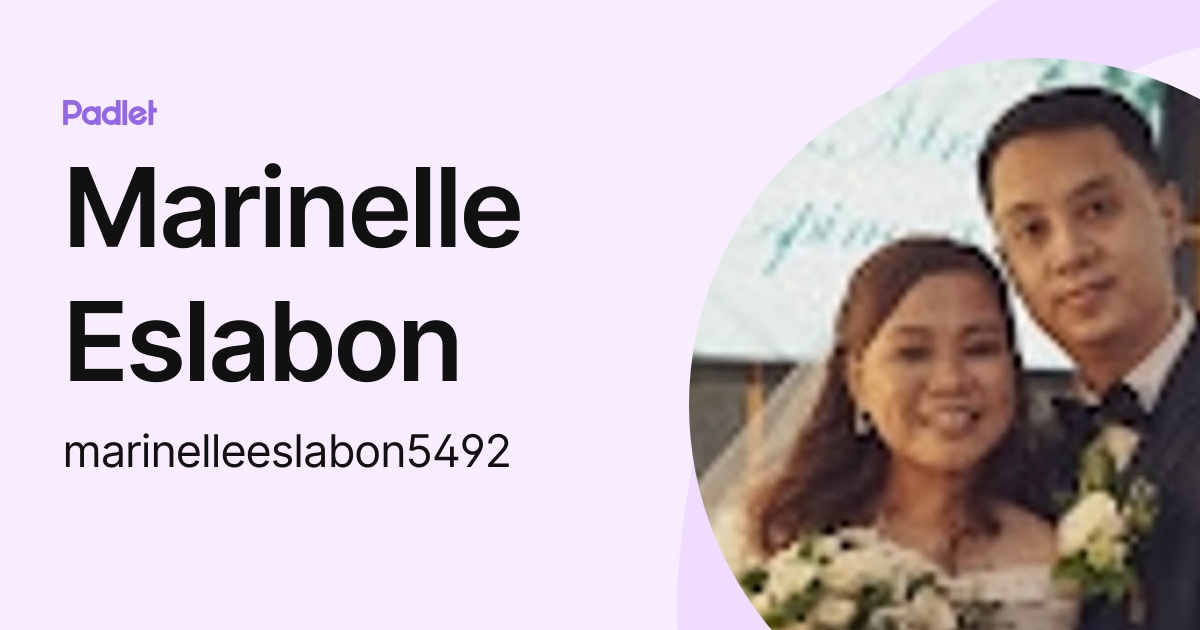 Marinelle Eslabon (marinelleeslabon5492) profile | Padlet