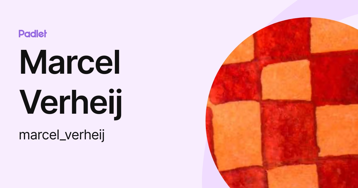 Marcel Verheij (marcel_verheij) profile | Padlet