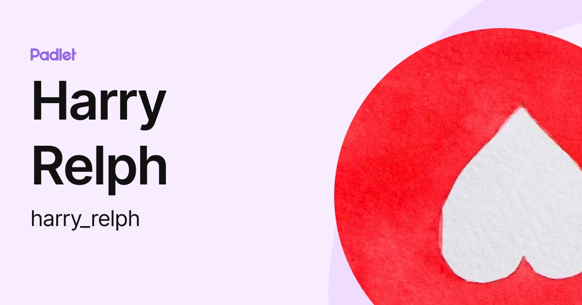 Harry Relph (harry_relph) profile | Padlet