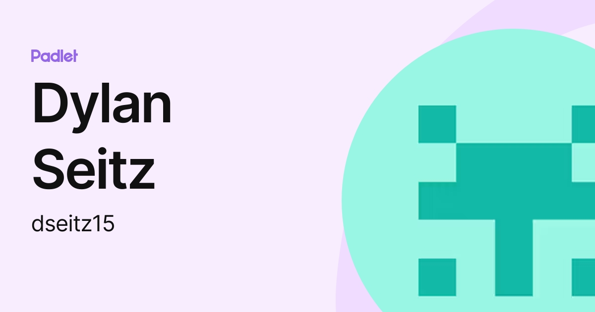 Dylan Seitz (dseitz15) profile | Padlet