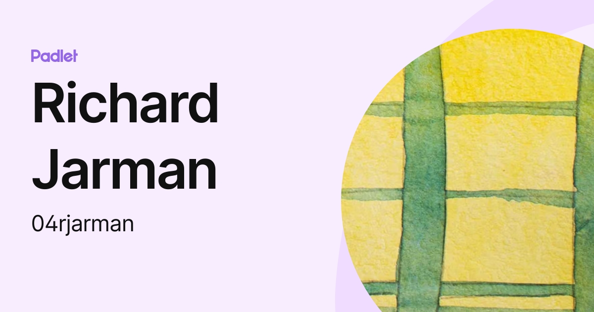 Richard Jarman (04rjarman) profile | Padlet