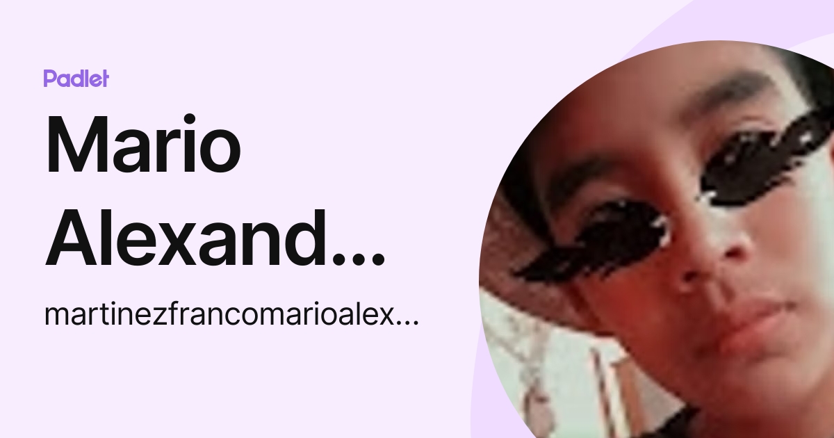 Mario Alexander Martinez franco (martinezfrancomarioalexander) profile ...