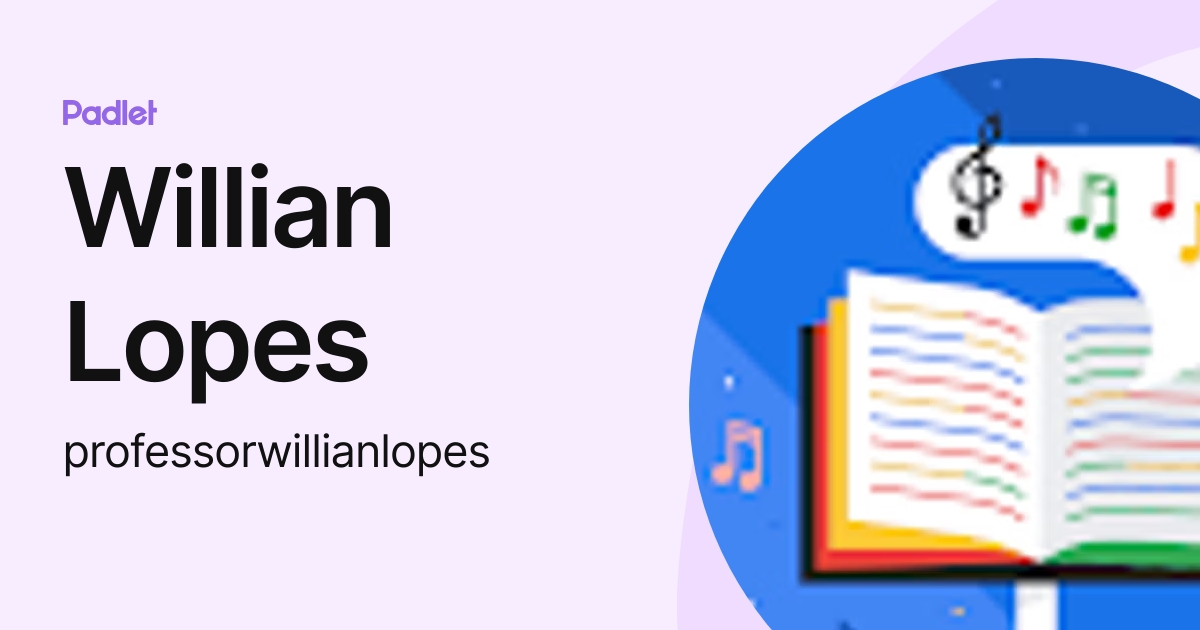 Willian Lopes (professorwillianlopes) profile | Padlet