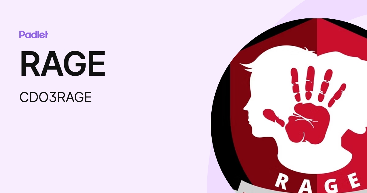 RAGE (CDO3RAGE) profile | Padlet