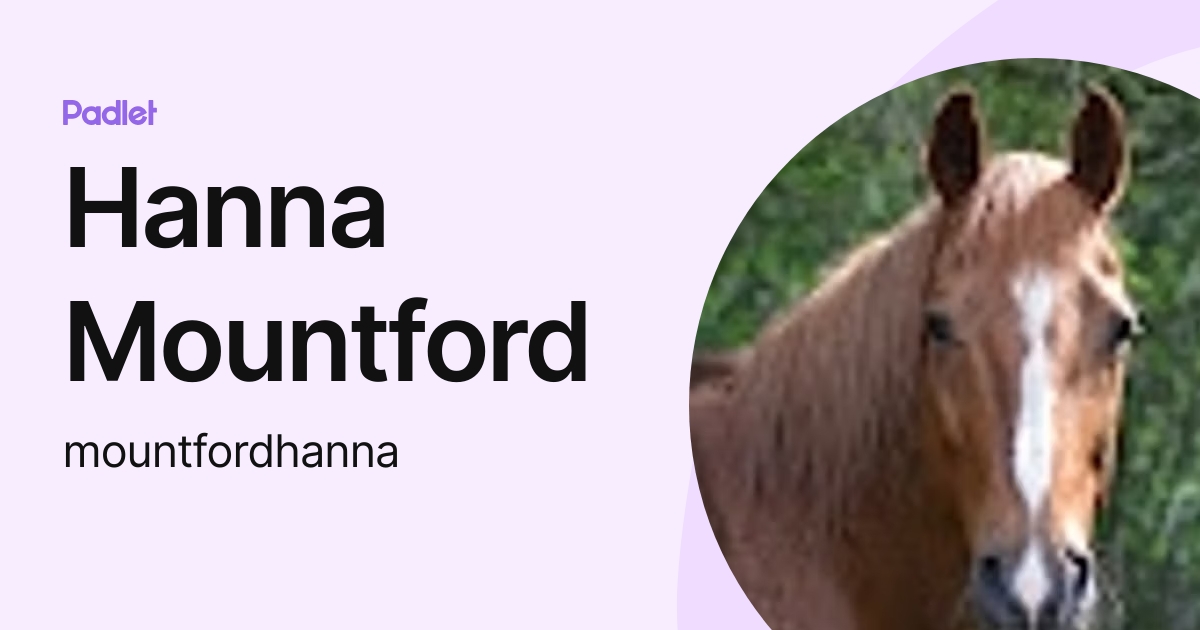 Hanna Mountford (mountfordhanna) profile | Padlet