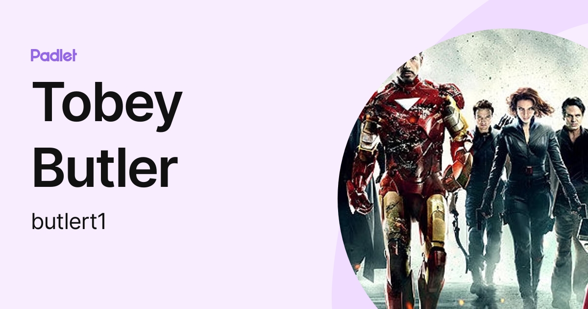 Tobey Butler (butlert1) profile | Padlet