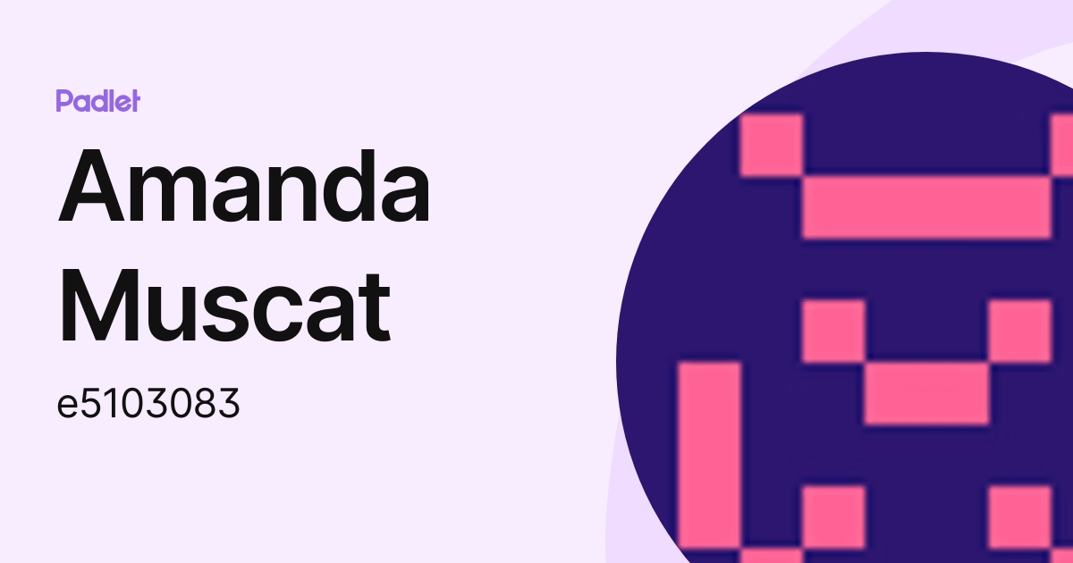 Amanda Muscat (amanda_muscat) profile | Padlet