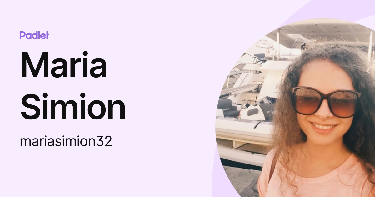 Maria Simion (mariasimion32) profile | Padlet