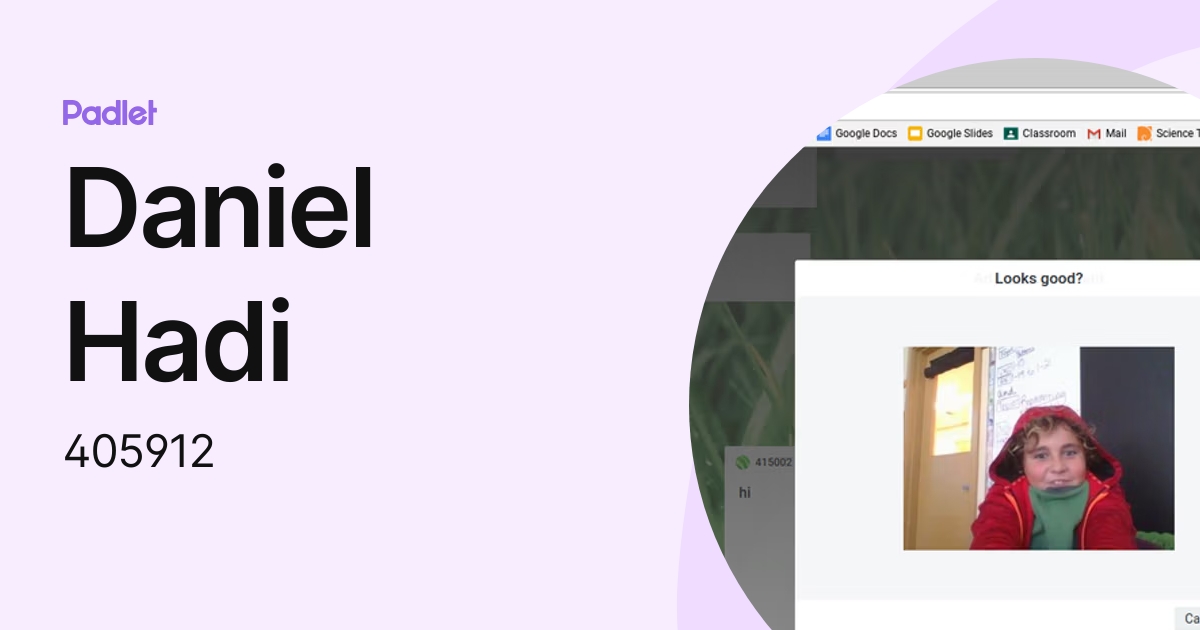 Daniel Hadi (405912) profile | Padlet