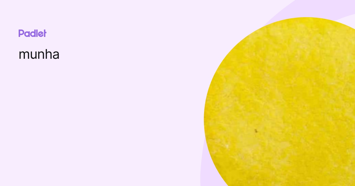 munha profile | Padlet