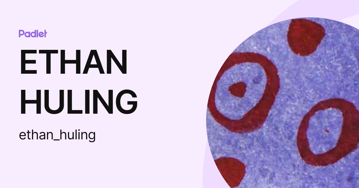 ETHAN HULING (ethan_huling) profile | Padlet