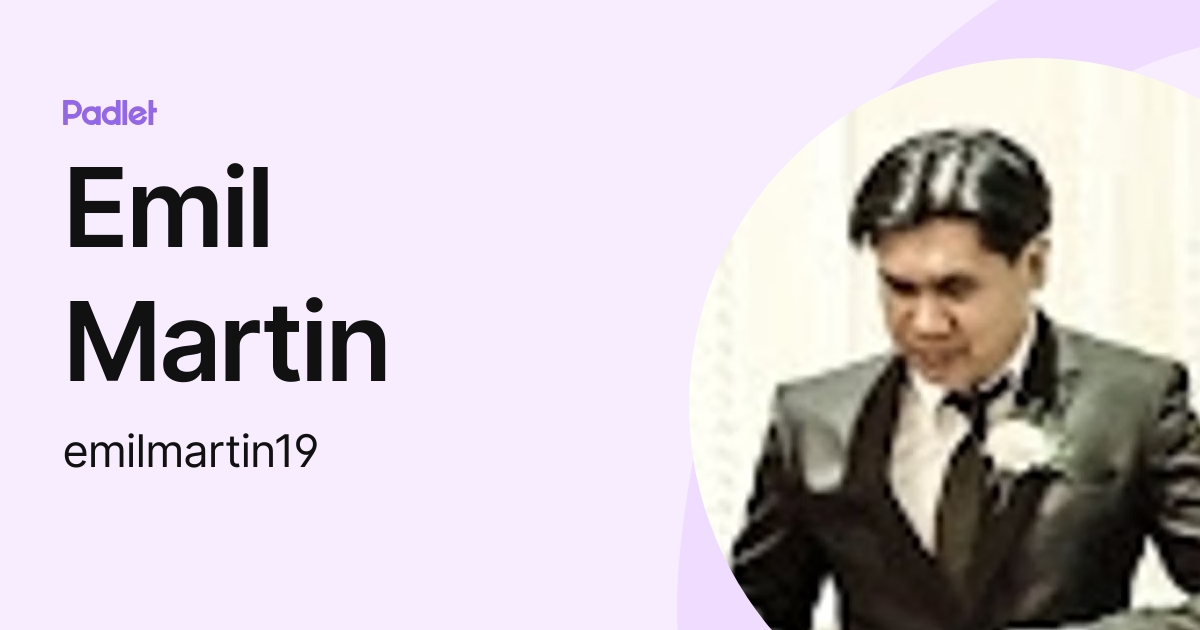 Emil Martin (emilmartin19) profile | Padlet