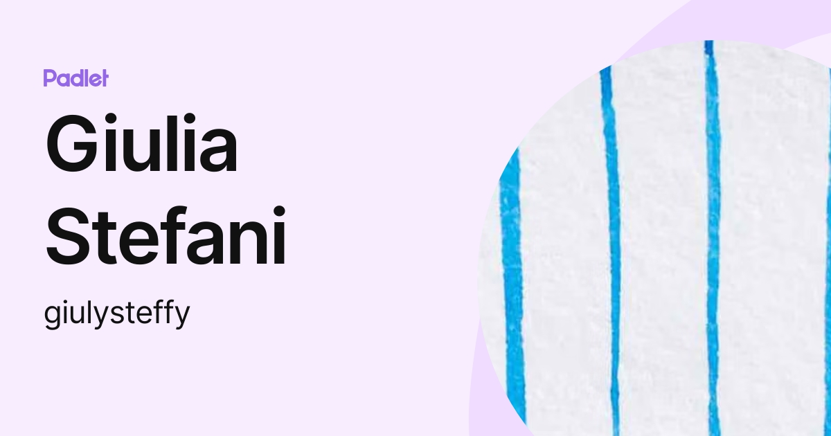 Giulia Stefani (giulysteffy) profile | Padlet