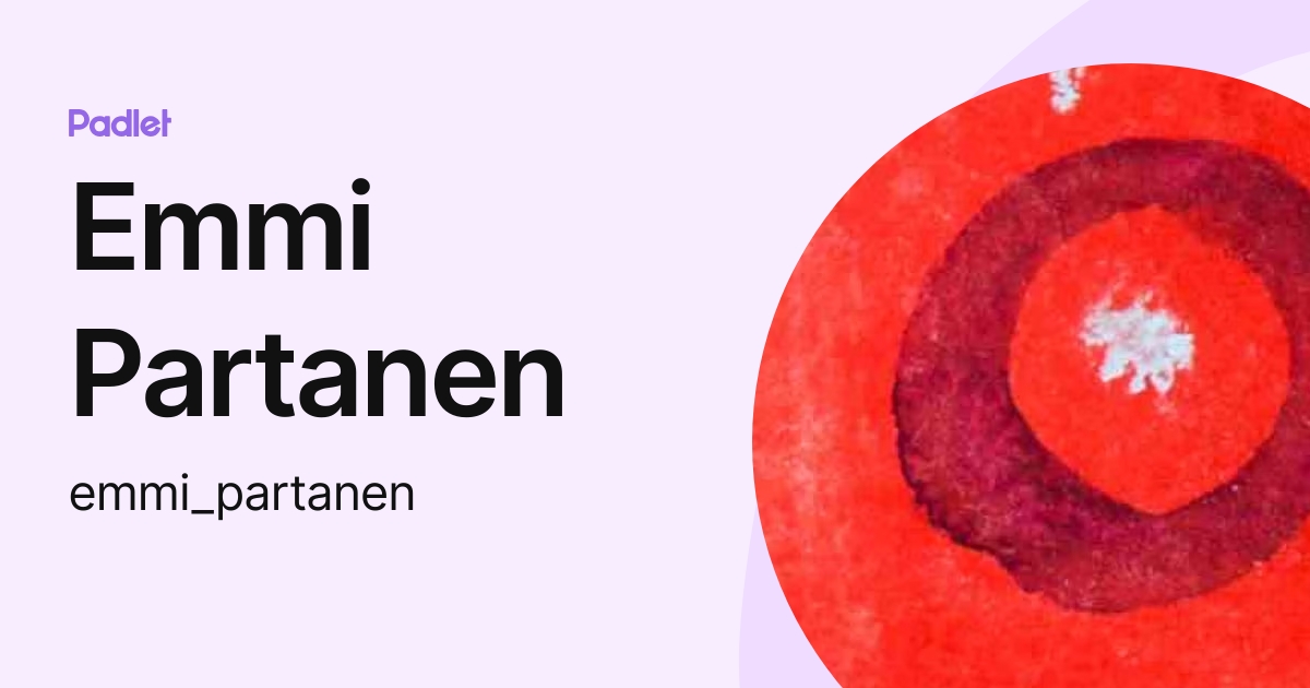 Emmi Partanen (emmi_partanen) profile | Padlet