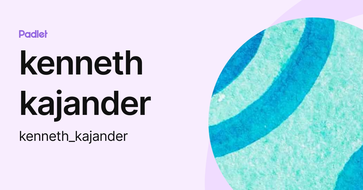 kenneth kajander (kenneth_kajander) profile | Padlet