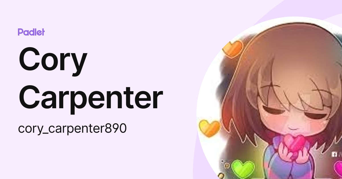 Cory Carpenter (cory_carpenter890) profile | Padlet