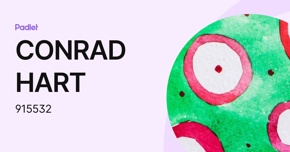 CONRAD HART (915532) profile | Padlet