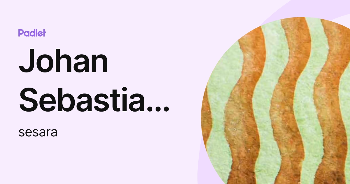 Johan Sebastian Sanchez Ramirez (sesara) profile | Padlet