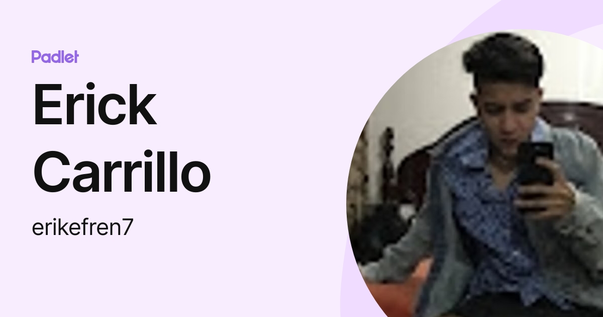 Erick Carrillo (erikefren7) perfil | Padlet