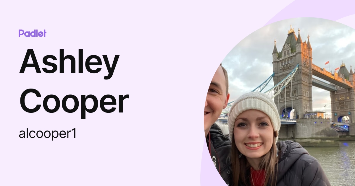 Ashley Cooper (alcooper1) profile | Padlet