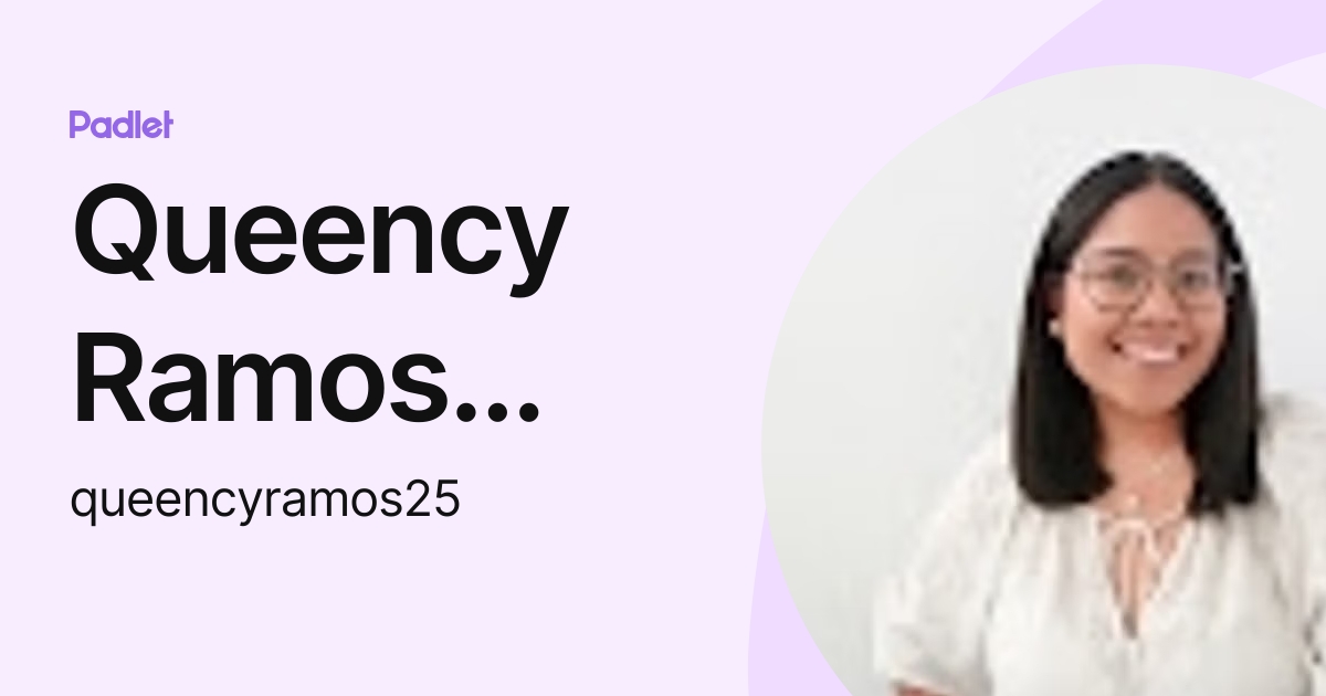 Queency Ramos Averion (queencyramos25) profile | Padlet