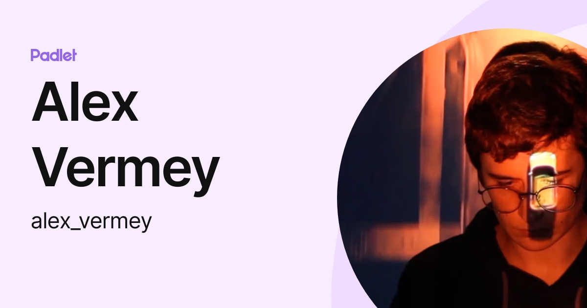 Alex Vermey (alex_vermey) profile | Padlet