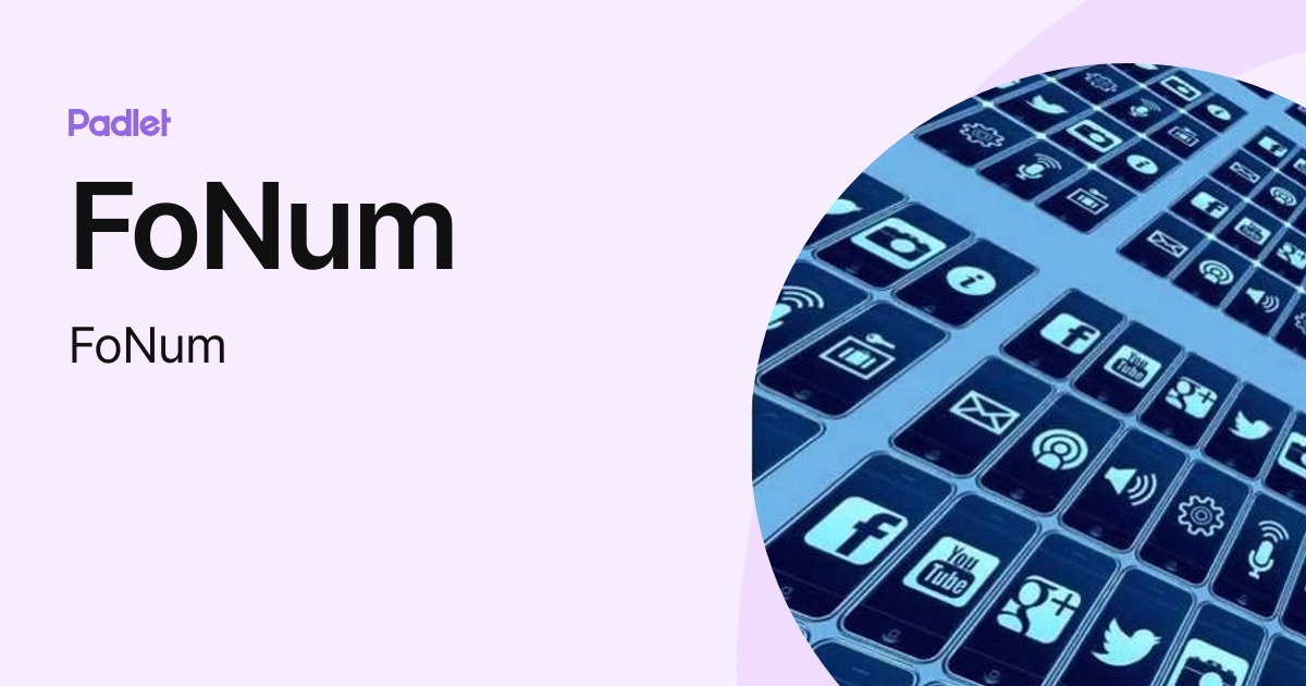 FoNum (FoNum) profile | Padlet