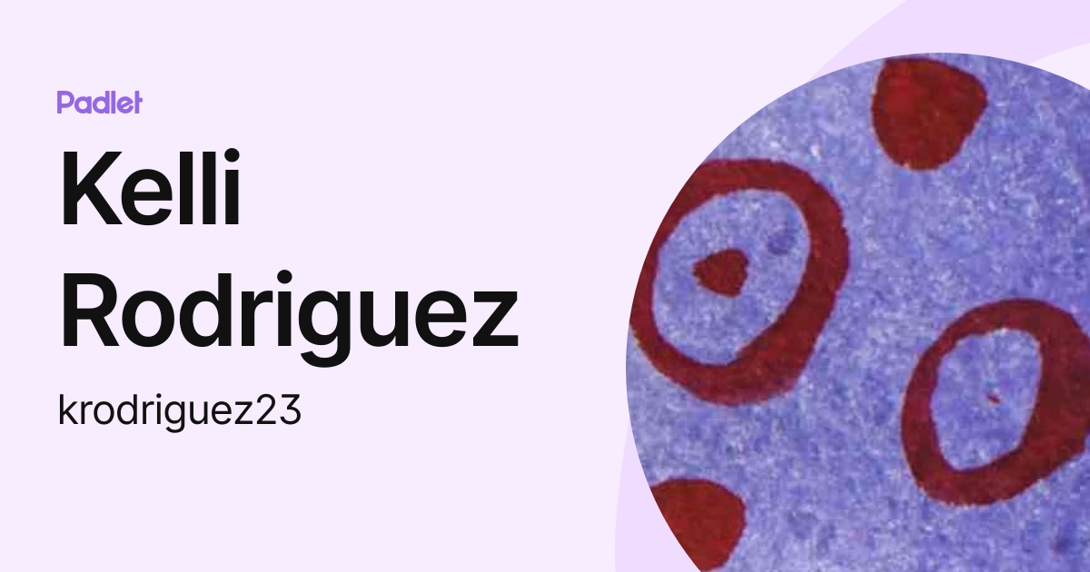 Kelli Rodriguez (krodriguez23) profile | Padlet