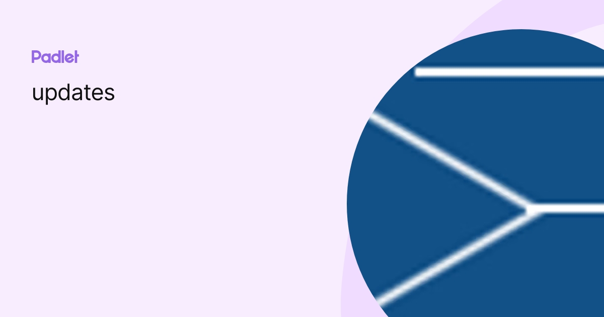 Updates Profile Padlet