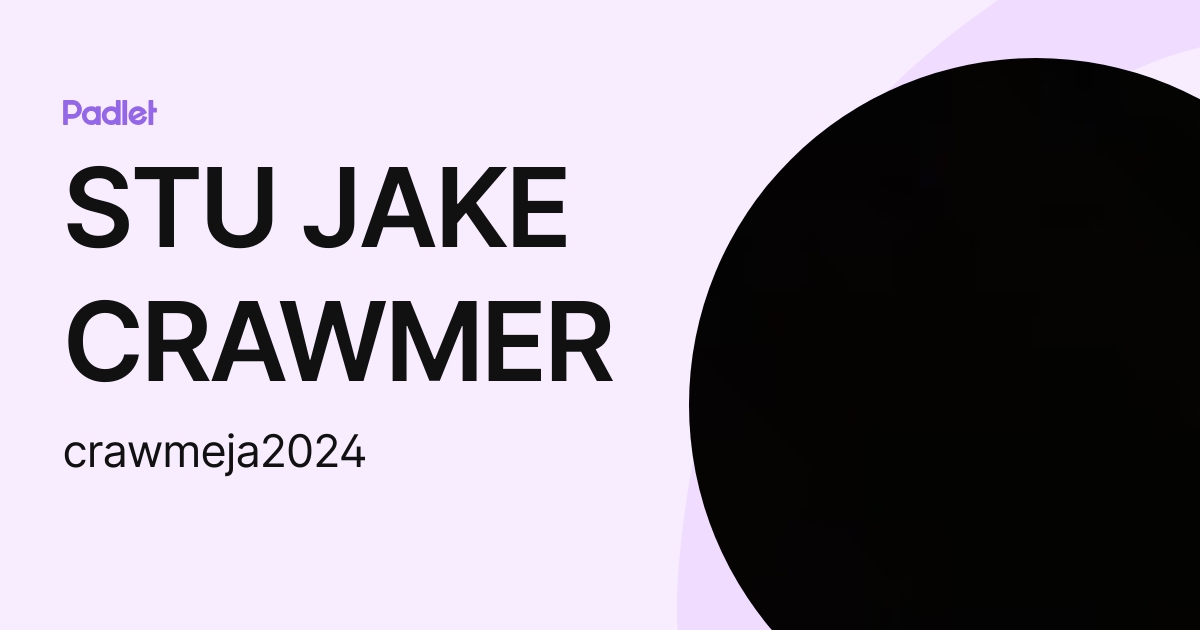 STU JAKE CRAWMER (crawmeja2024) profile | Padlet