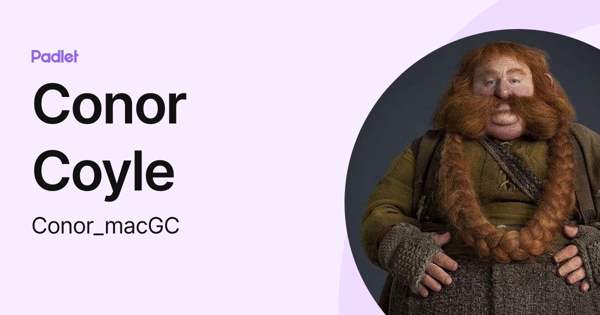 Conor Coyle (Conor_macGC) profile | Padlet