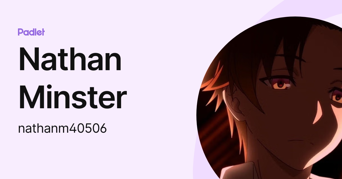 Nathan Minster (nathanm40506) profile | Padlet