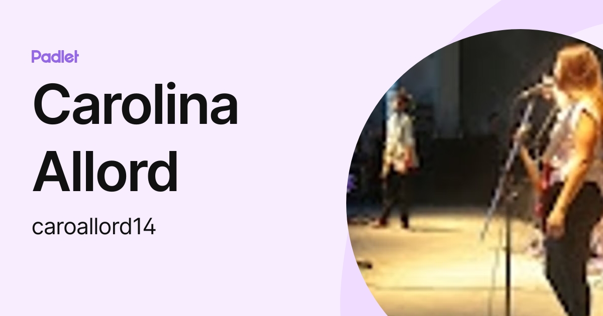 Carolina Allord (caroallord14) profile | Padlet