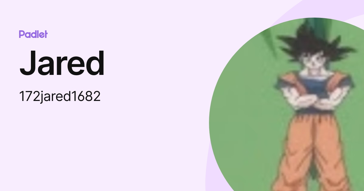 Jared (172jared1682) perfil | Padlet