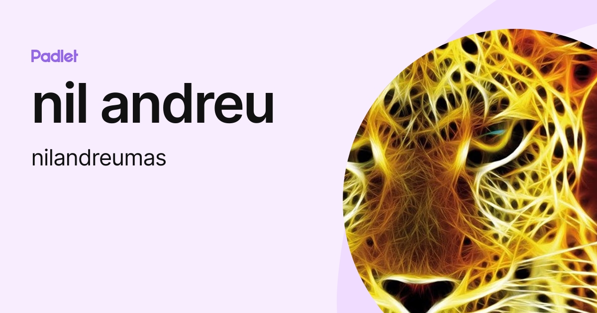 nil andreu (nilandreumas) profile | Padlet