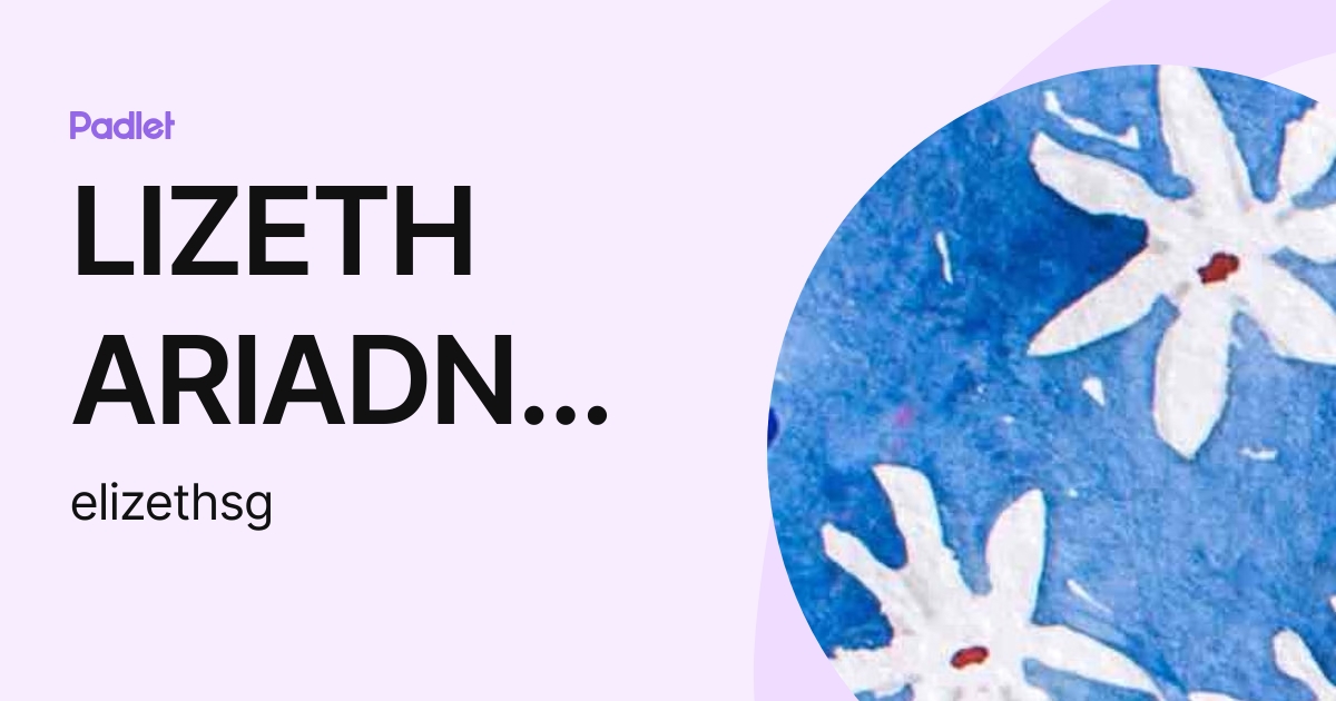 LIZETH ARIADNA SANCHEZ GOMEZ (elizethsg) profile | Padlet