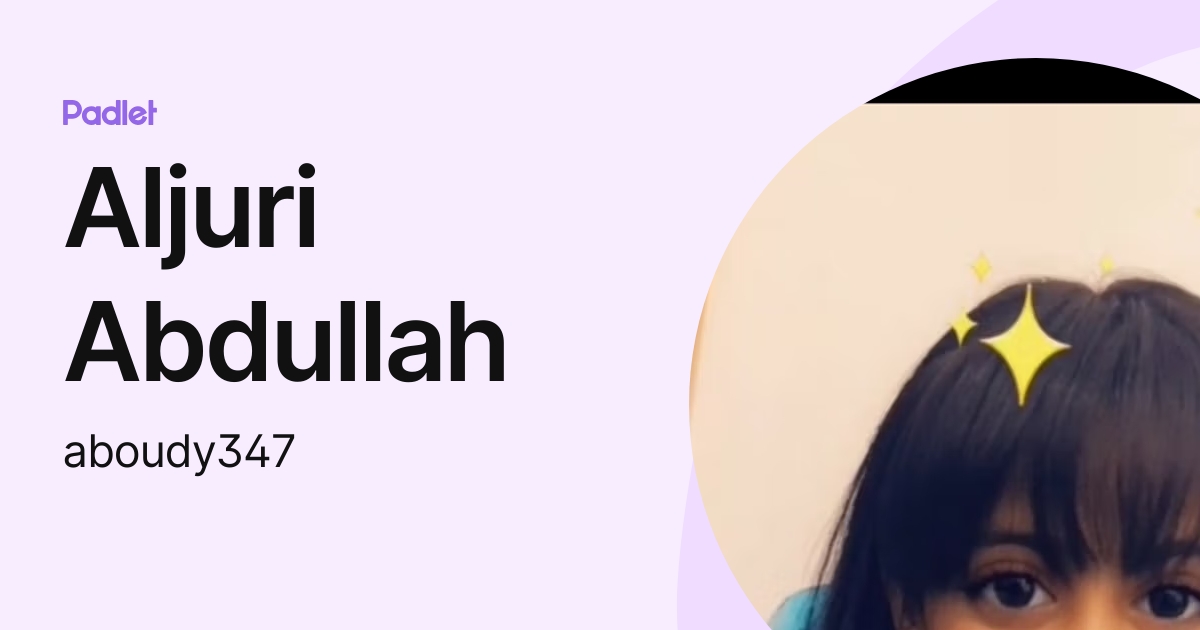 Aljuri Abdullah (aboudy347) profile | Padlet