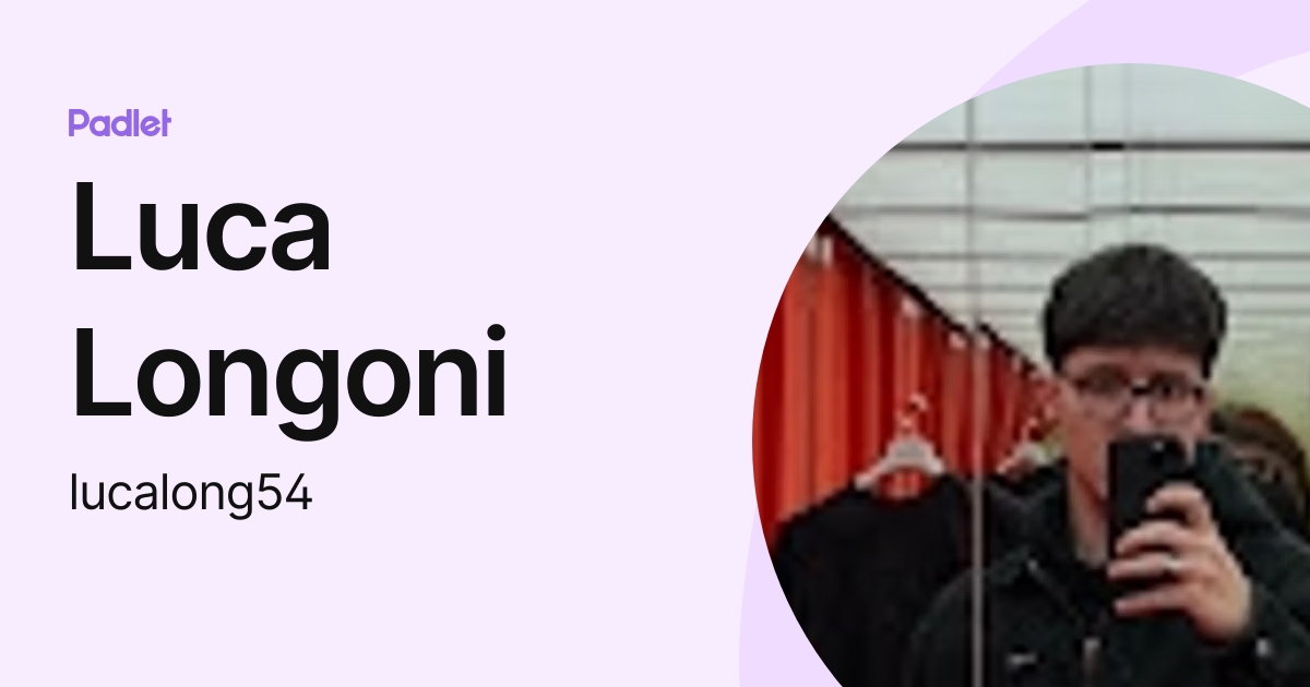 Luca Longoni (lucalong54) profile | Padlet