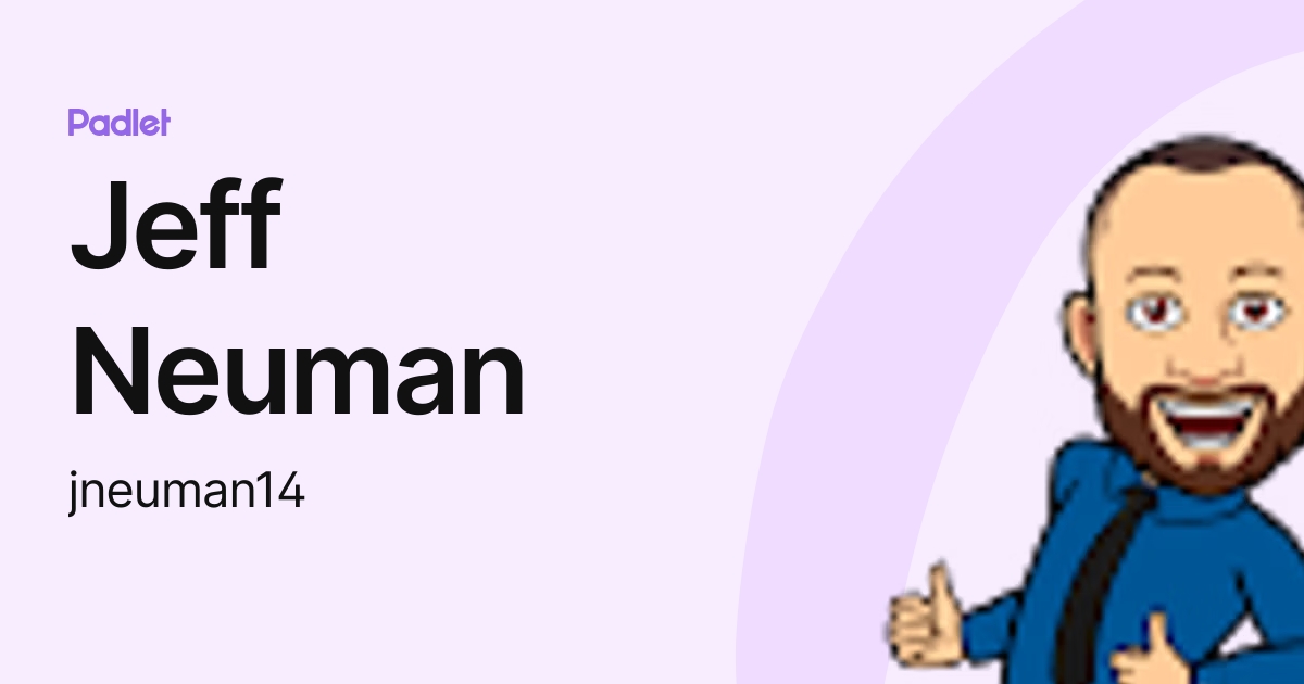 Jeff Neuman (jneuman14) profile | Padlet