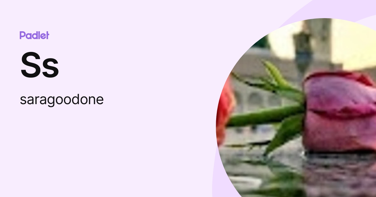 Ss (saragoodone) profile | Padlet