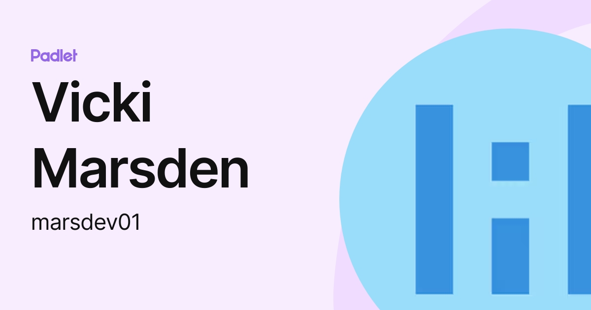 Vicki Marsden (marsdev01) profile | Padlet